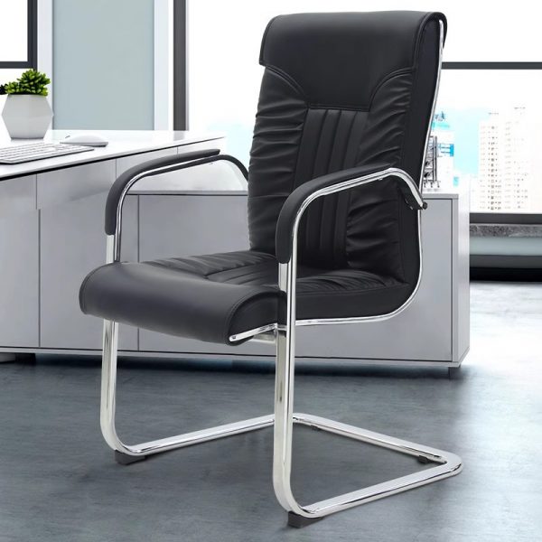 Executive Leather Visitors Seat – Worksmart Furniture Kenya